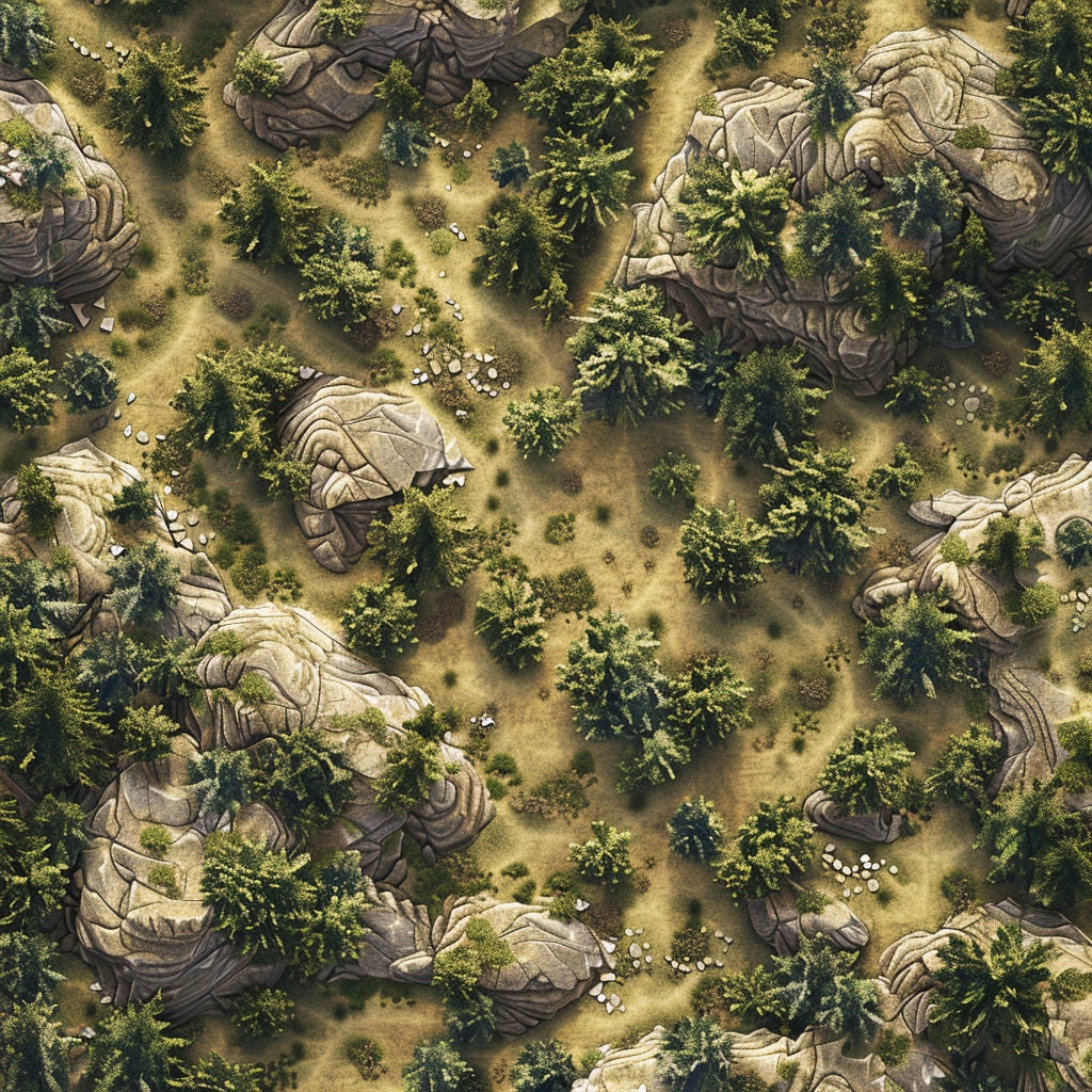 Battlemap Series: RPG Assorted Wilderness Maps Dnd Pathfinder or Any ...