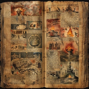 Heavens and Hell Book, Dnd RPG Gaming Asset, Lovecraftian Horror Pages ...