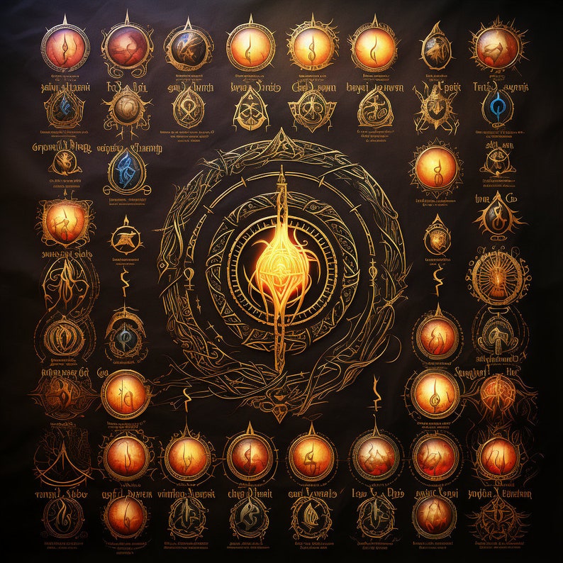 Digital Art, Dnd, Call of Cthulhu, RPG Gaming Asset, Assorted Arcane ...