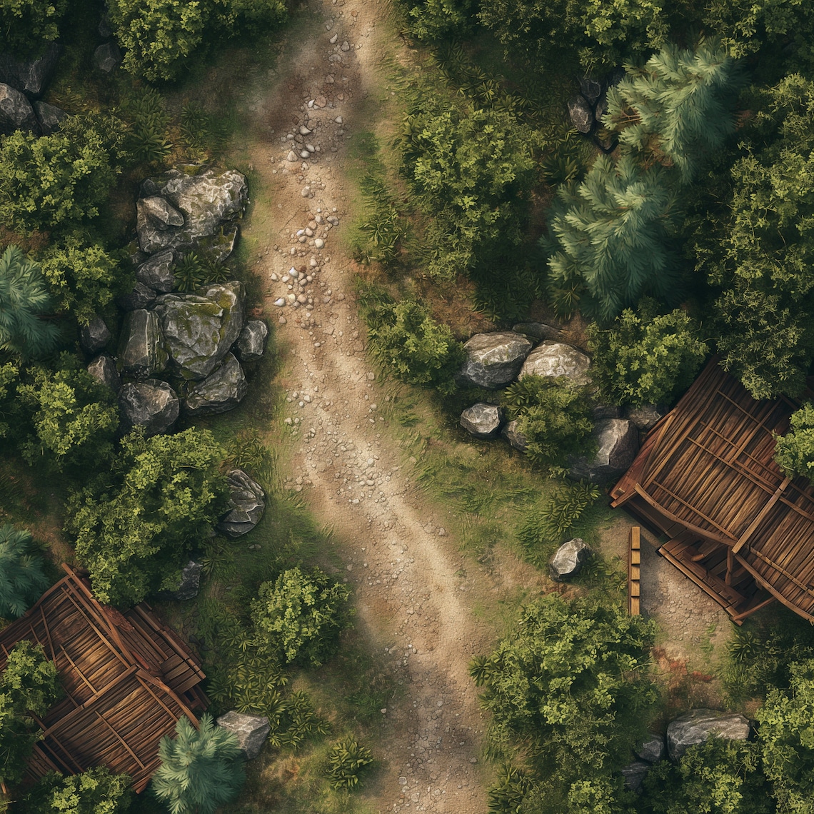 Battlemap Series: RPG Assorted Forest Maps Dnd Pathfinder or Any TTRPG ...