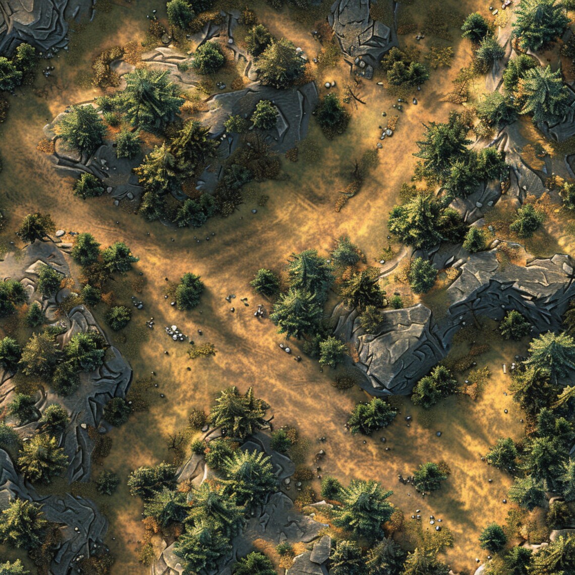 Battlemap Series: RPG Assorted Wilderness Maps Dnd Pathfinder or Any ...