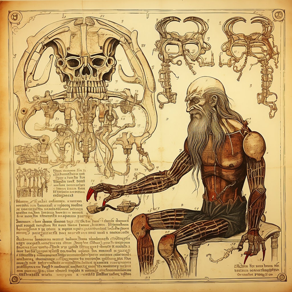 Digital Art, Dnd, Call of Cthulhu, RPG Gaming Asset, Medieval Anatomy ...