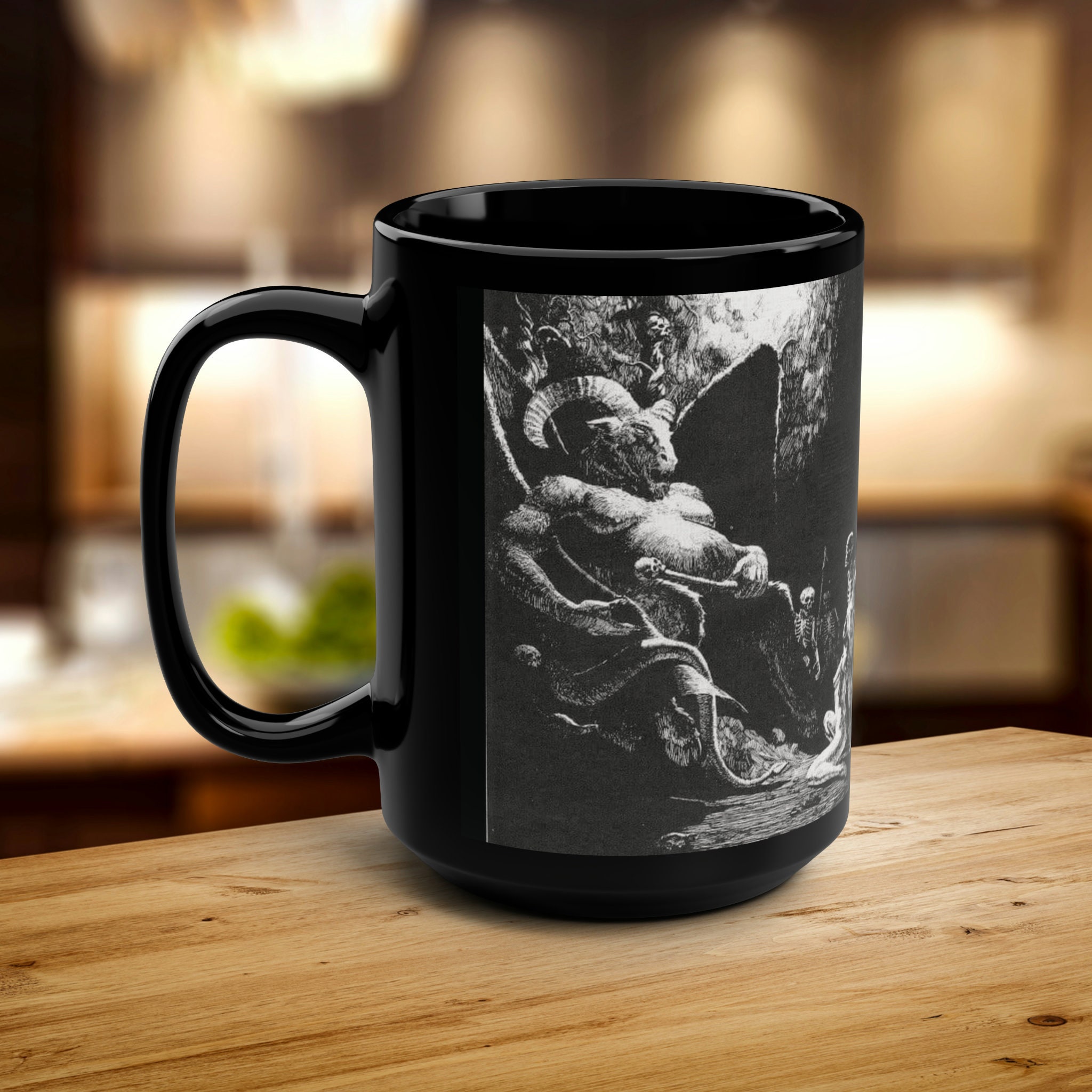 Old School Dnd the Master of Undeath 2 Black Mug, 15oz - Etsy