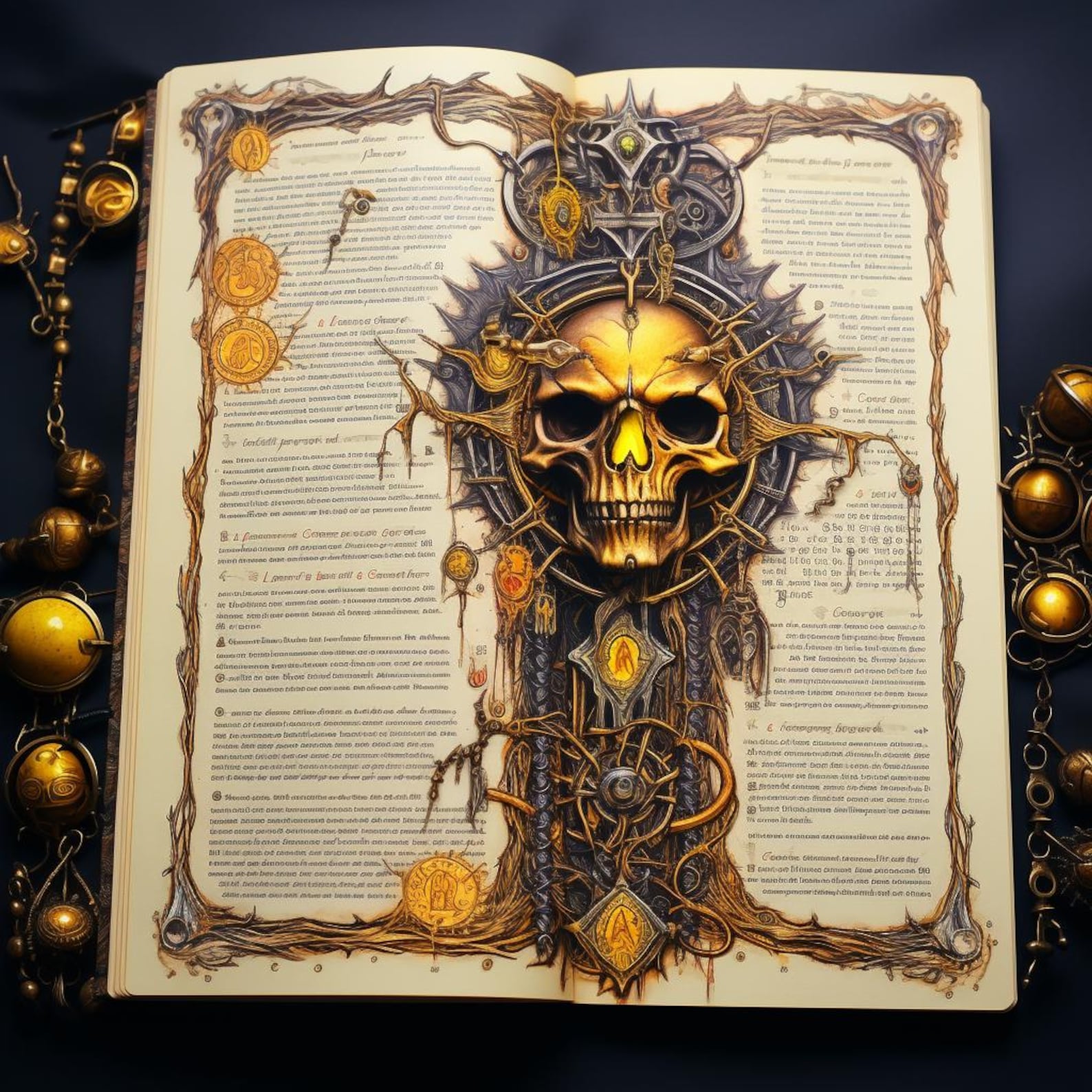 King in Yellow Necronomicon Book Pages, RPG Gaming Asset - Etsy