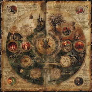 Questing Book, Dnd, Call of Cthulhu, RPG Gaming Asset, Ancient Evil Book Pages to Add Horror to ...