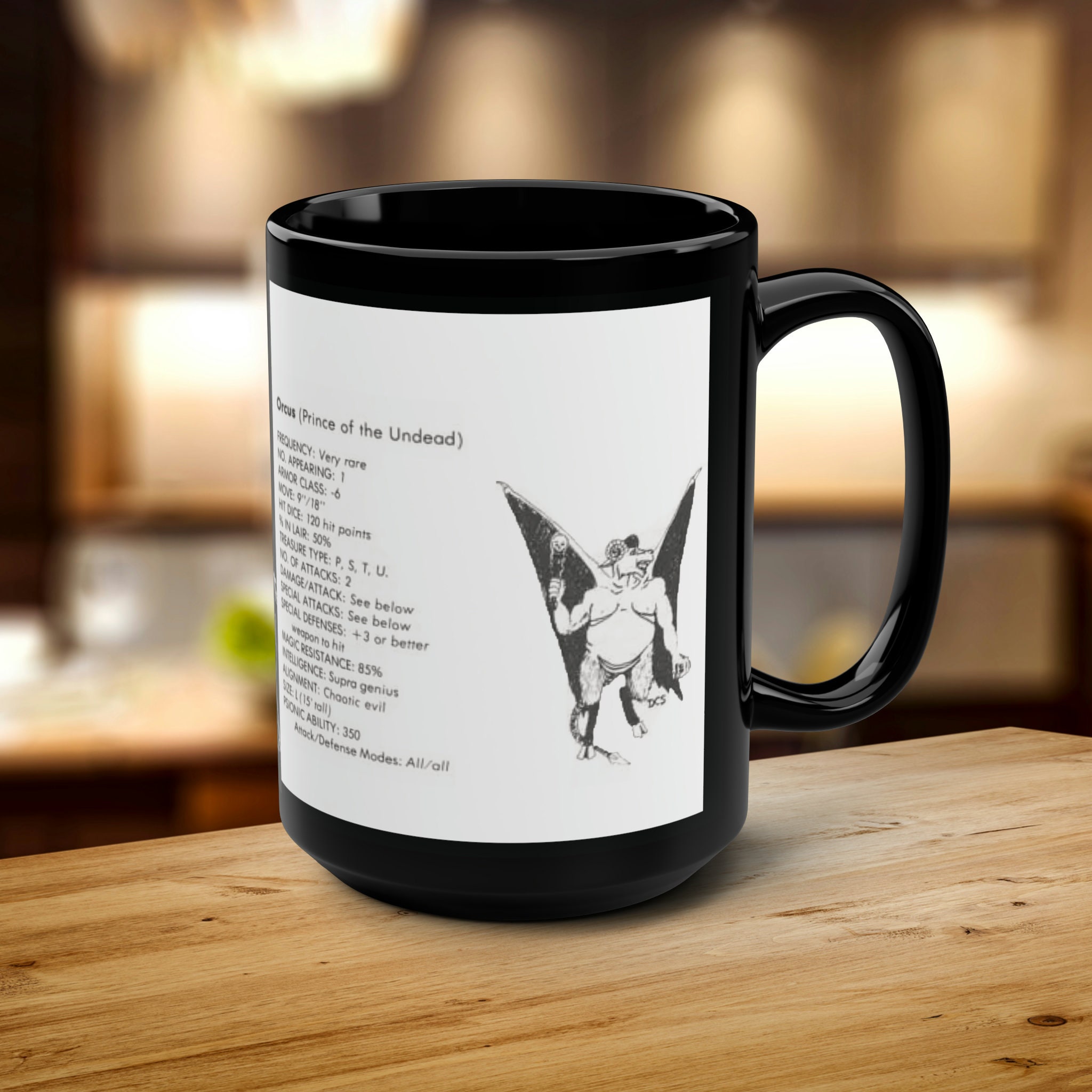 Old School Dnd the Master of Undeath 2 Black Mug, 15oz - Etsy
