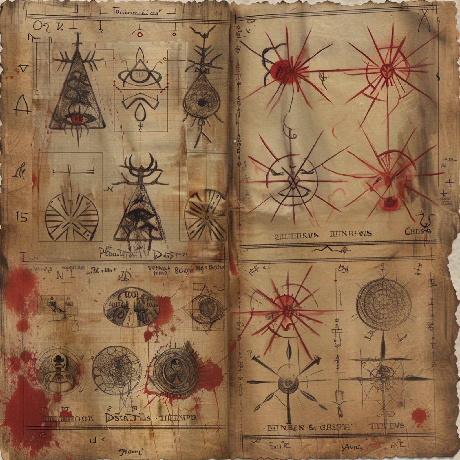 Book of Runic Magic, Dnd, Call of Cthulhu, RPG Gaming Asset, Ancient ...