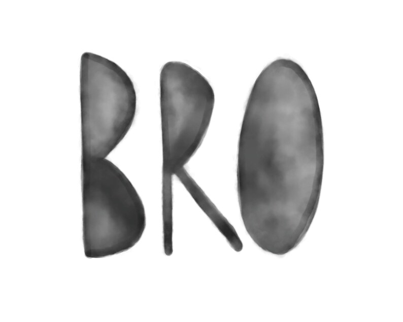 Instant Download Set in 36x24 “dude” and “bro” Print, Digital Download ...