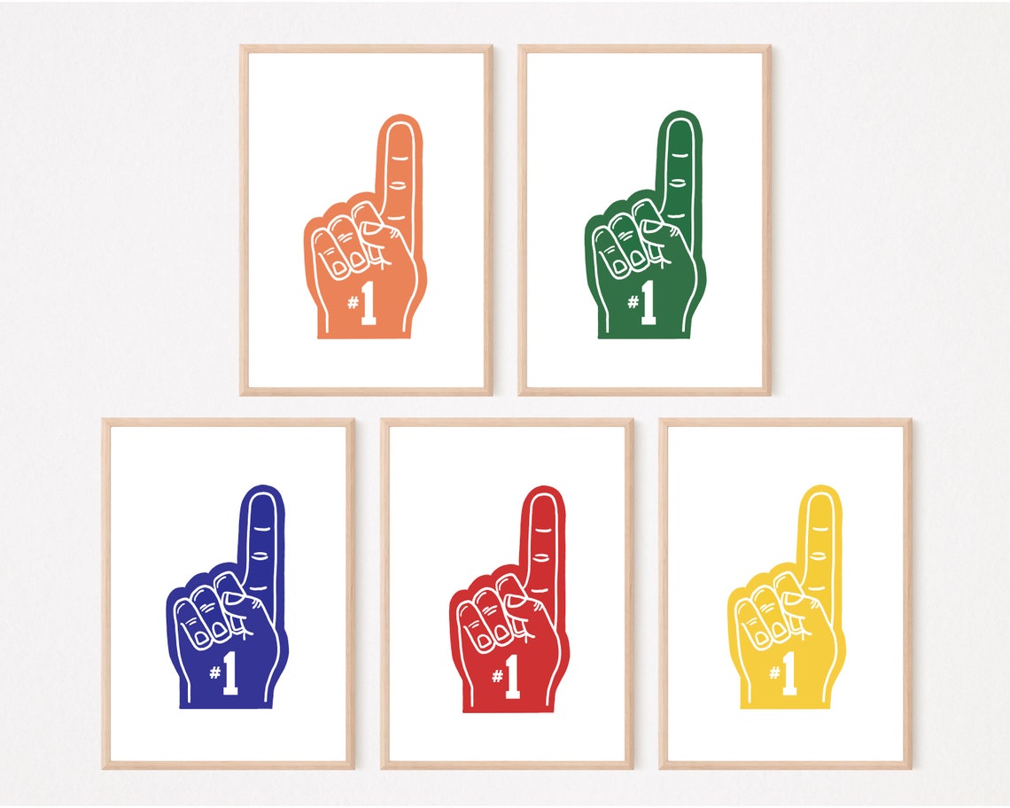 Digital Download 8x10 Print. Sport Number 1 Fan Instant Download. Boys ...
