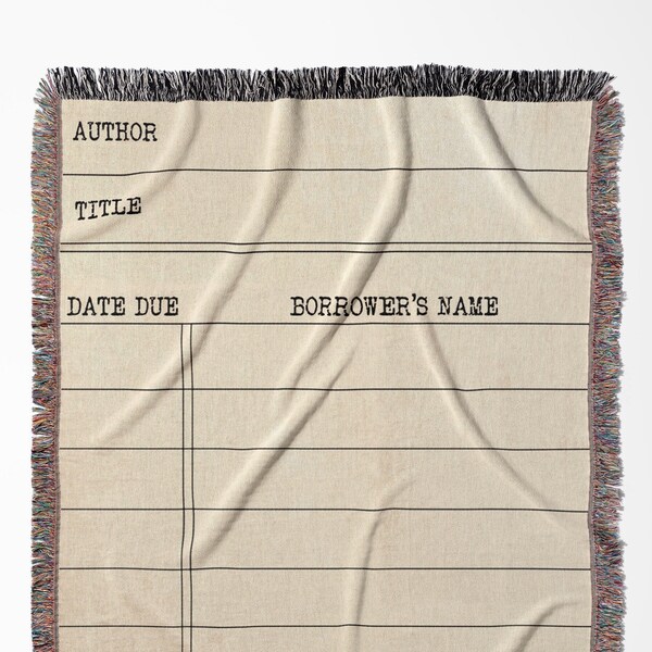 Library Blanket - Etsy