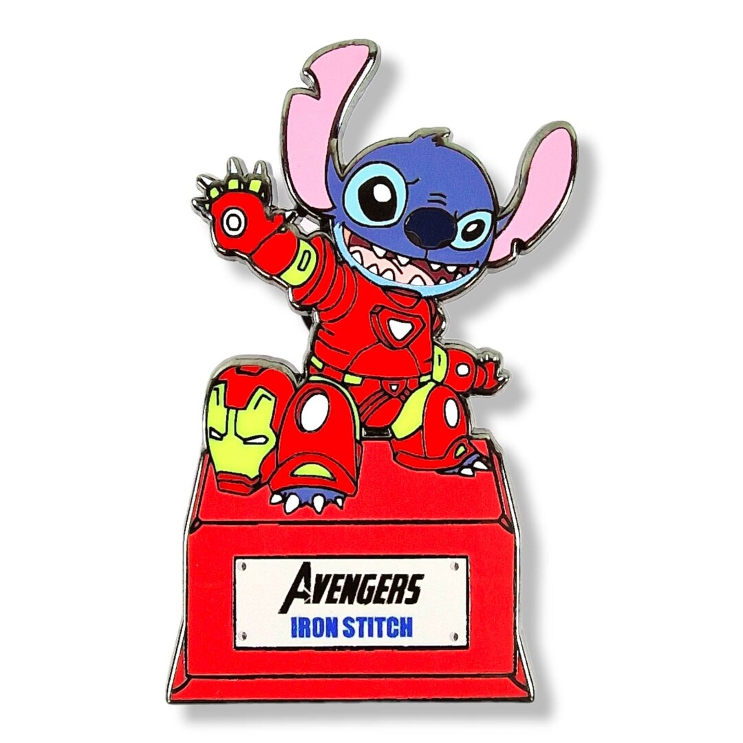 Fn. STITCH Pin DISNEY FANTASY Pins Avengers Marvel Size - Etsy