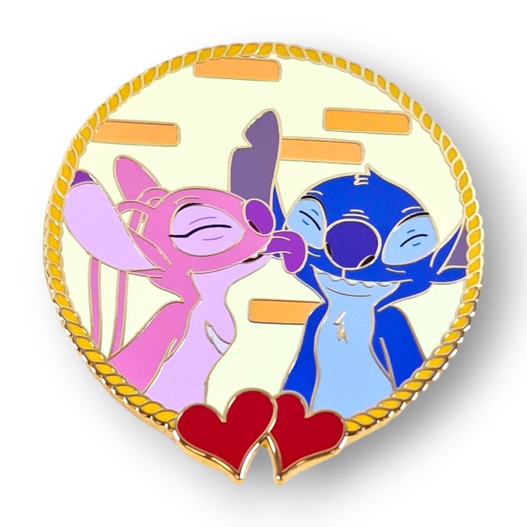 Fn. Stitch & Angel Disney Fantasy Pin 2.5 Inch. - Etsy
