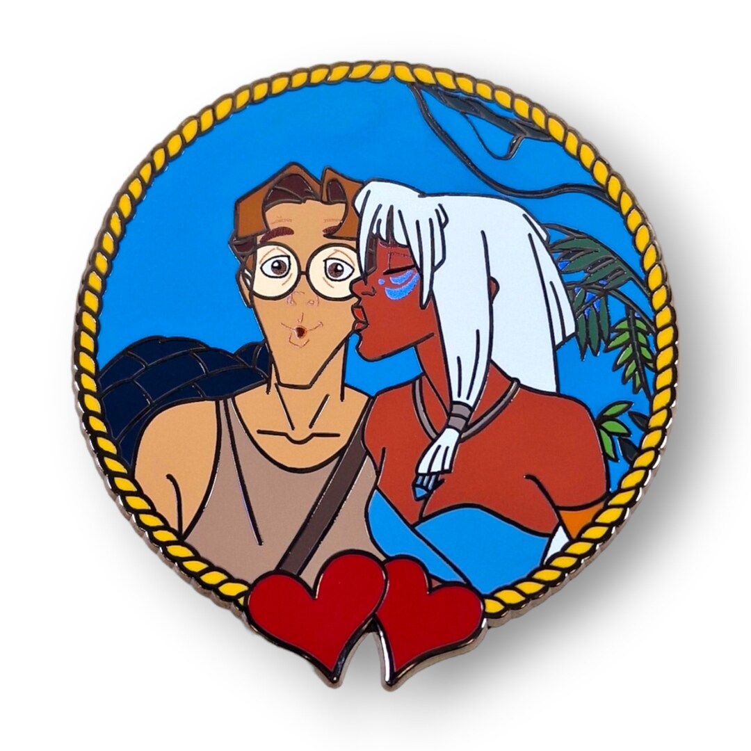 Fn. Milo & Kida Disney Fantasy Pin 2.5 Inch. kiss - Etsy