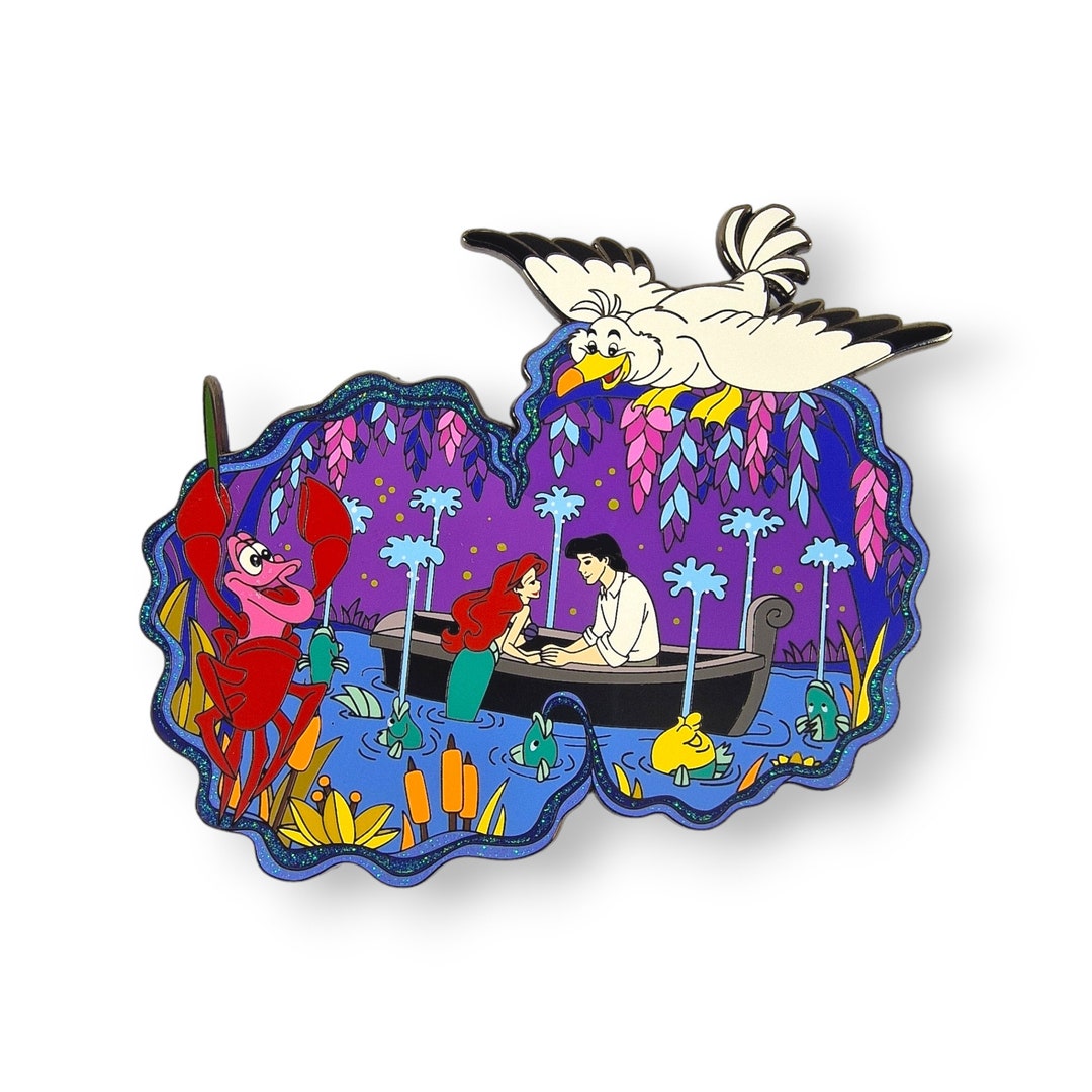Fn. ARIEL Little Mermaid FANTASY Pin Limited Edition 50 JUMBO Approx. 5 ...