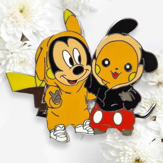 MICKEY & PIKACHU Hard Enamel Disney Fantasy Pin Carnival - Etsy