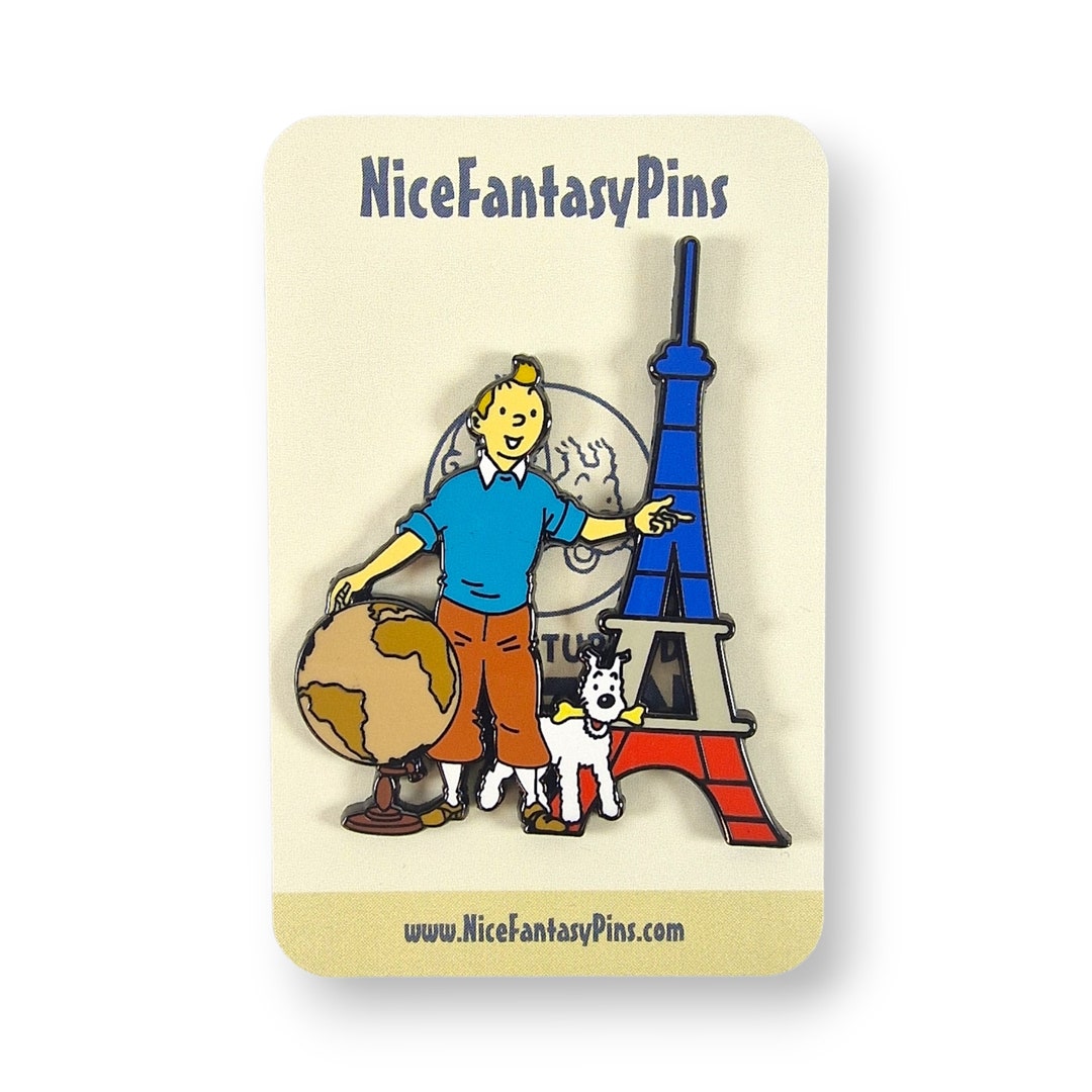 Fn. TINTIN in Paris Tour Eiffel Fantasy Pin Limited E. 30 Pins Each ...