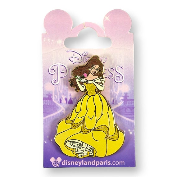 Disneyland Paris Princess Belle Fleur Pin - Gem