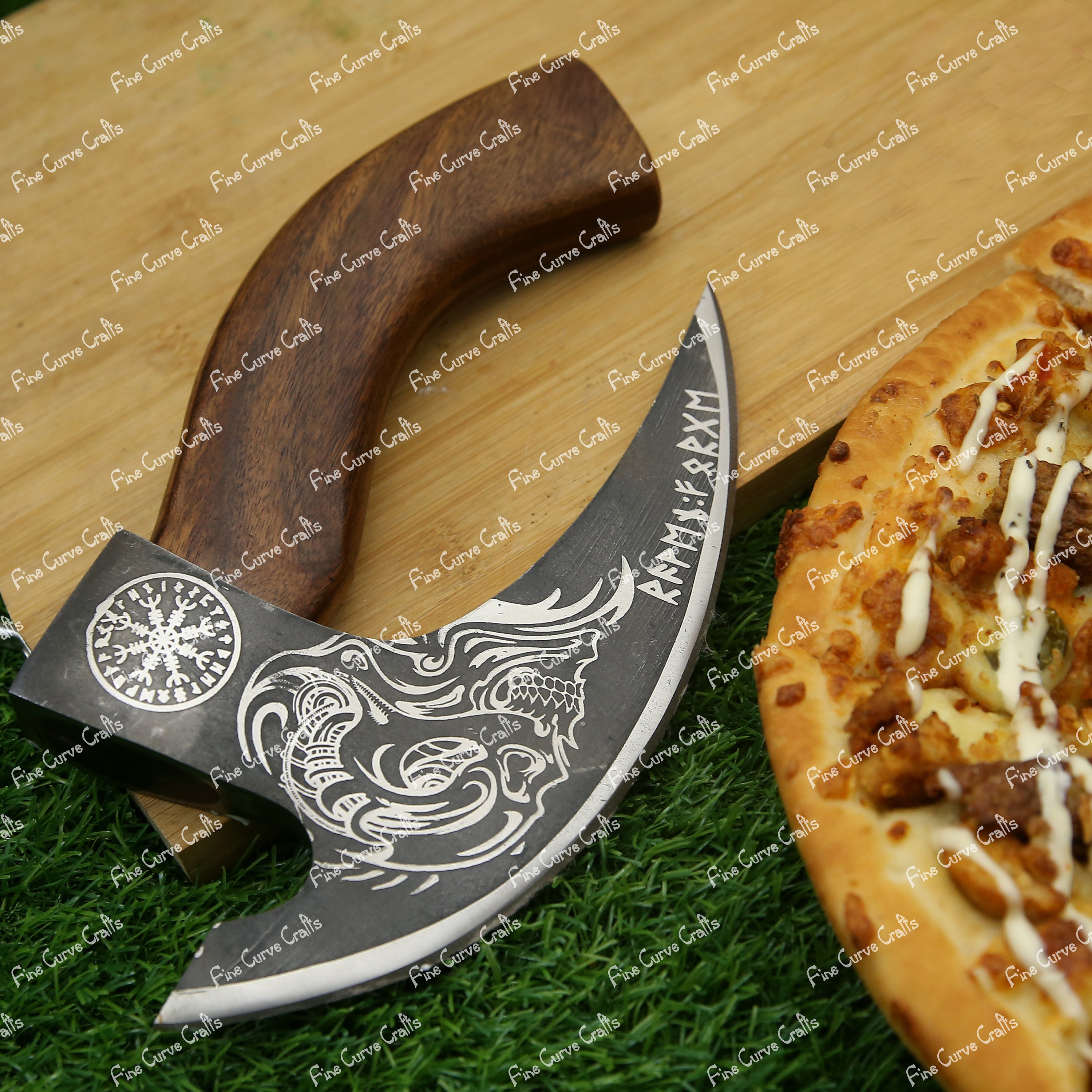 Pizza Cutter the Original Pizza Axe Pizza Axe Cutting - Etsy