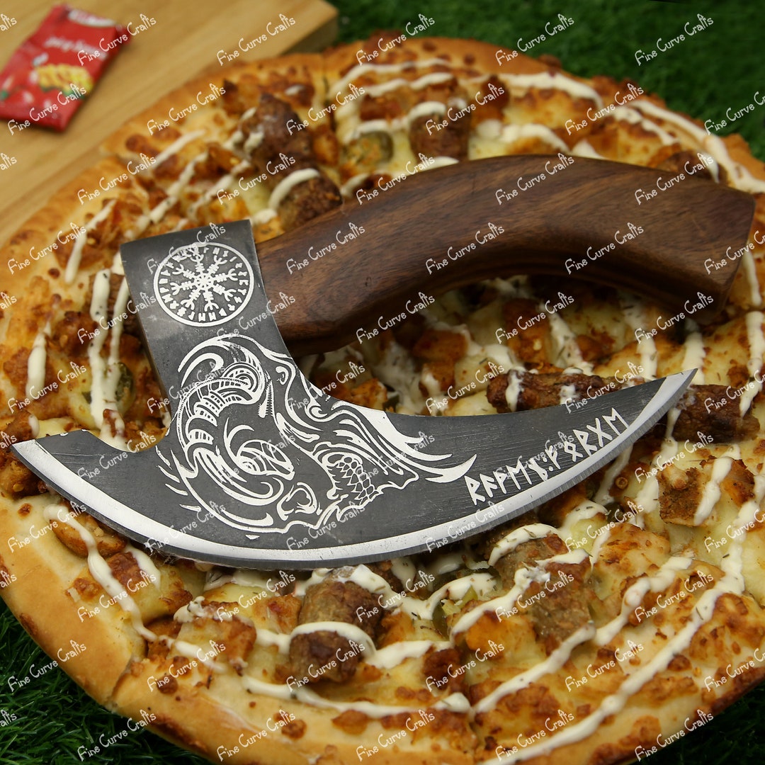 Pizza Cutter, the Original Pizza Axe, Pizza Axe, Cutting Board, Viking ...
