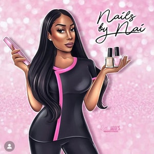 Nail Logo, Nail Tech, Nail Artist Logo, Logo Design, Nail Technician ...