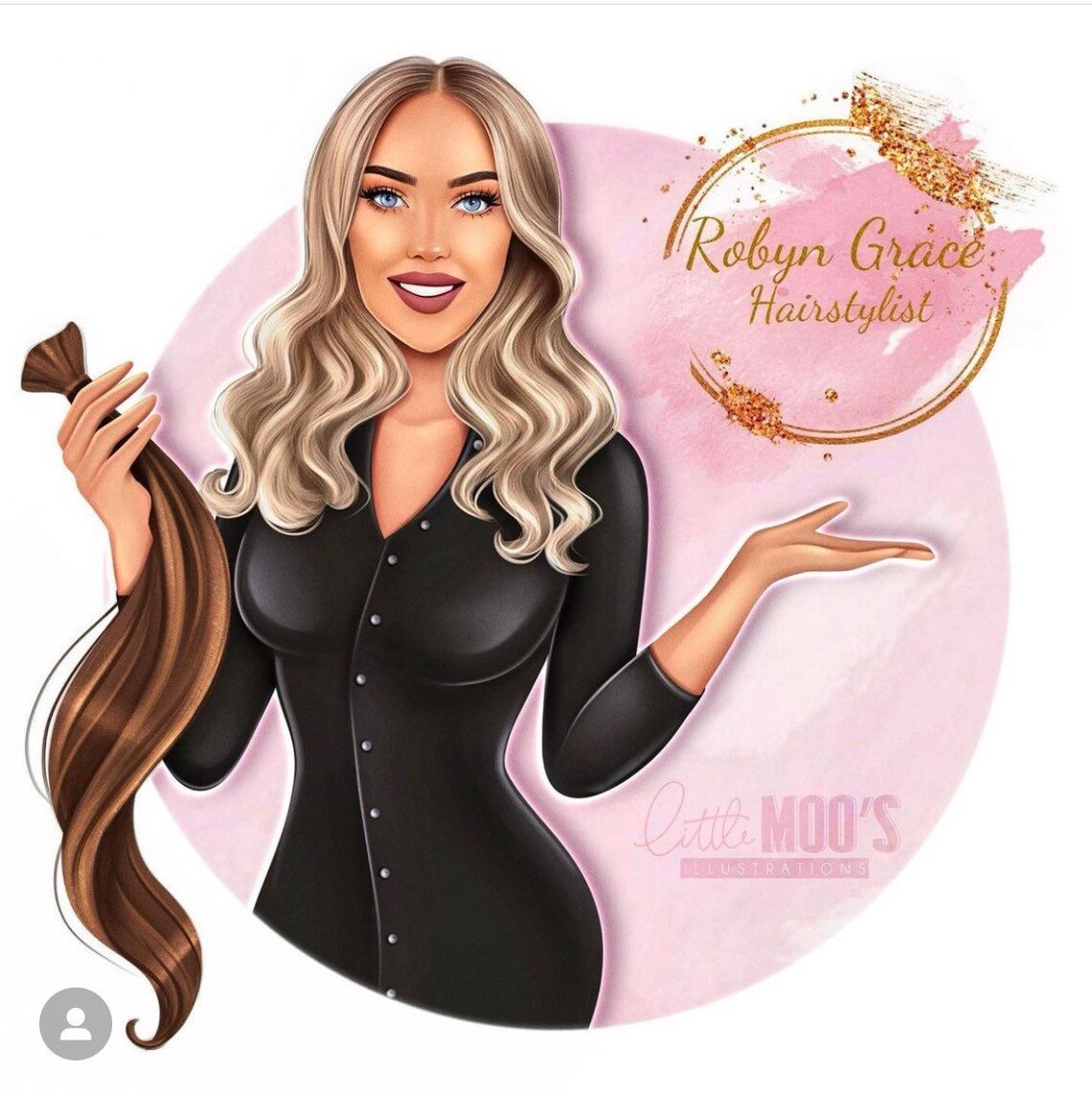 Hairdresser Logo, Hair Extension Logo Design, Hair Studio Logo, Hair ...