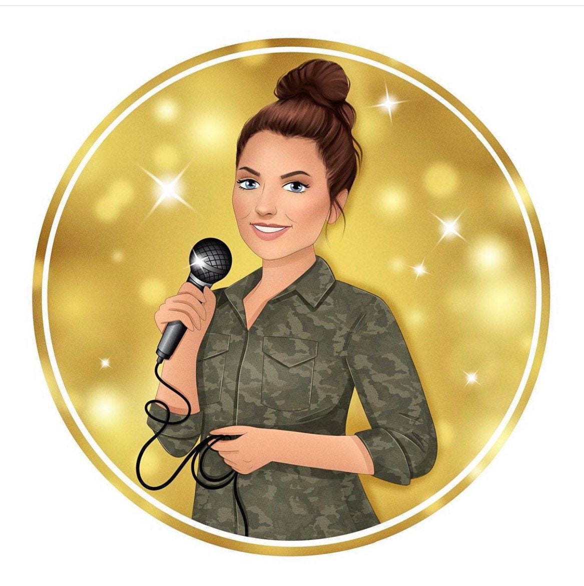 Singer Logo Design, Cartoon Logo Design, Singer Portrait, Professional ...