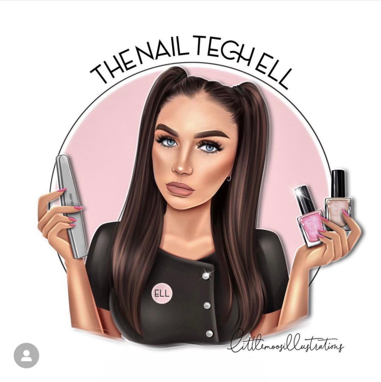 Nail Logo, Nail Tech, Nail Artist Logo, Logo Design, Nail Technician ...