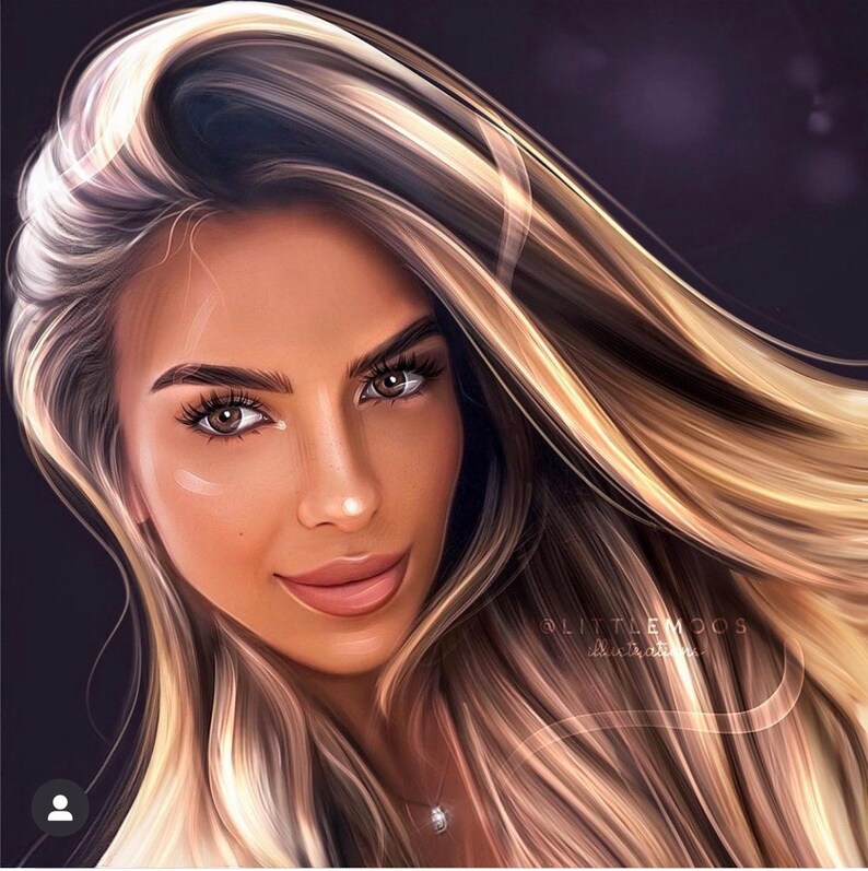 Beauty Logo, Beauty Art,cartoon Art,cartoon Logo,digital Art,digital ...