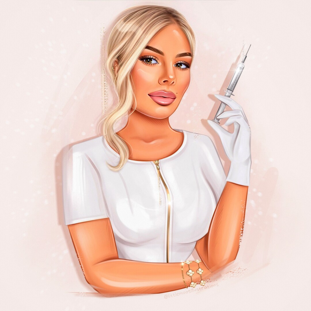 Cartoon Portrait Business Logo | Esthetician, Beauty, Salon, Makeup ...