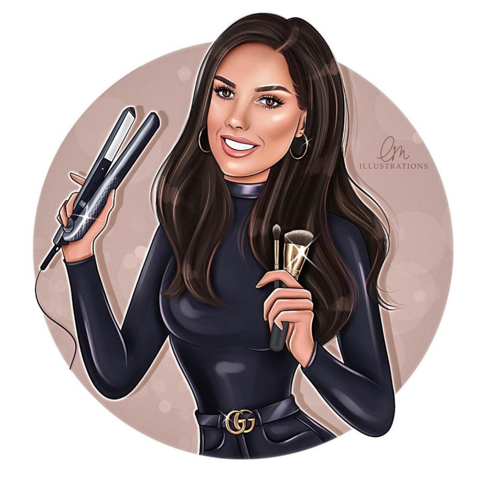 Hairdresser Logo, Hair Extension Logo Design, Hair Studio Logo, Hair ...