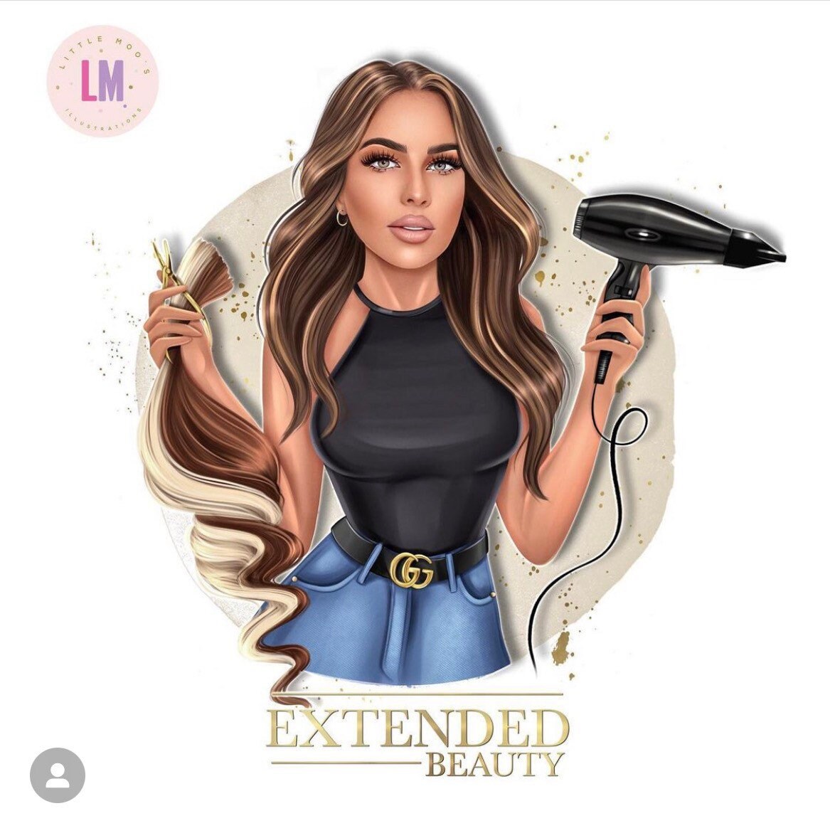 Hairdresser Logo, Hair Extension Logo Design, Hair Studio Logo, Hair ...