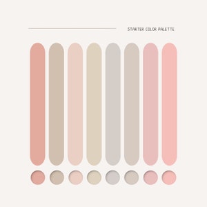 Starter Palette, Digital Planner Color Swatches, Design Ideas Color ...