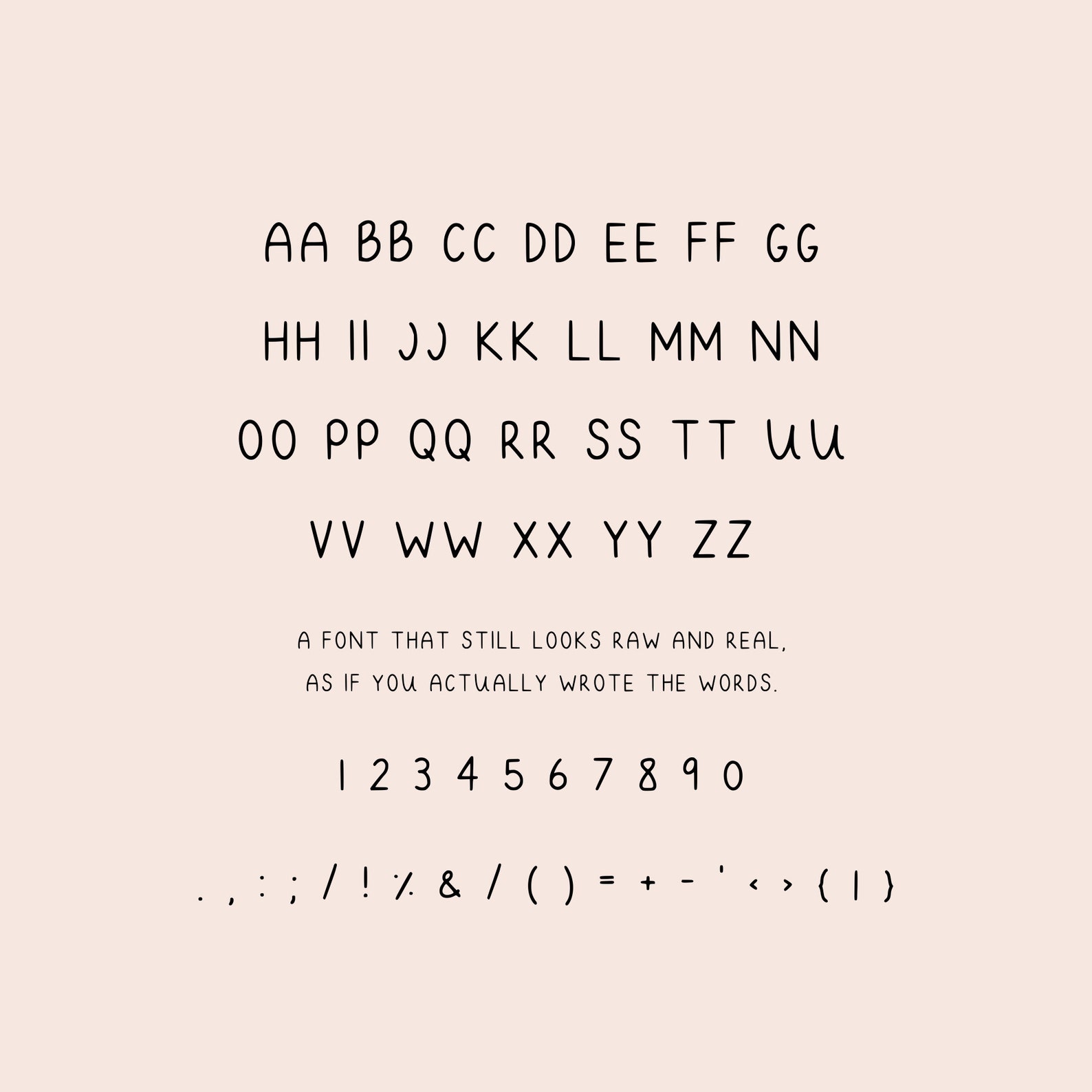 Handwritten Capitals Font for Digital Planner and Student Note Taking ...