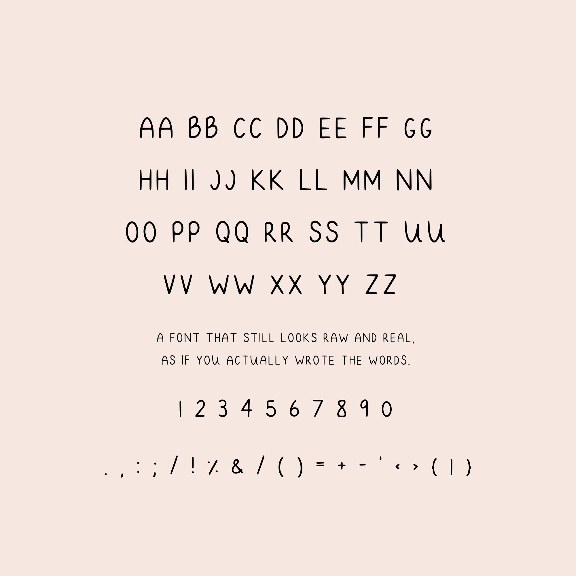 Handwritten Capitals Font for Digital Planner and Student Note Taking ...