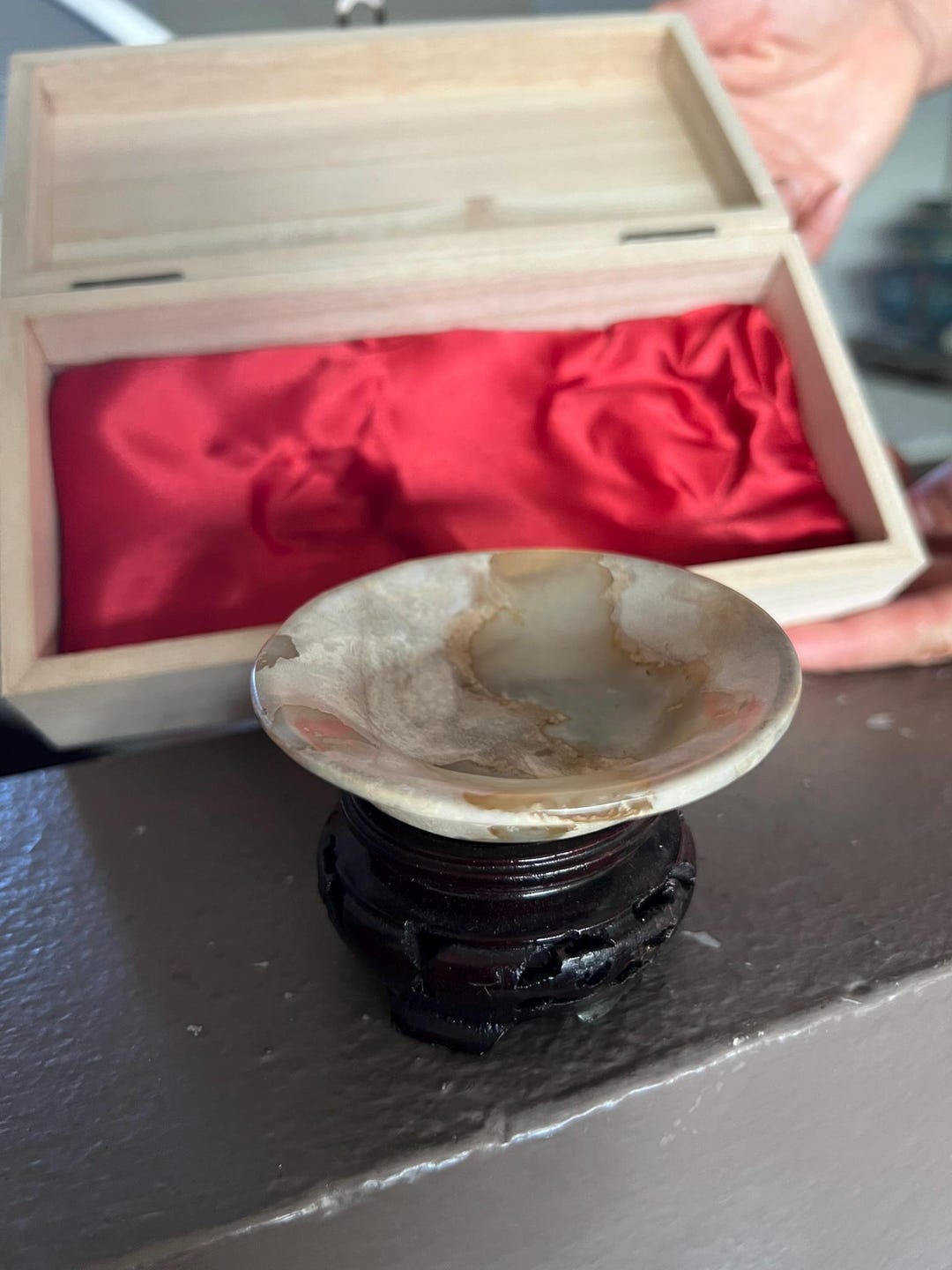 Chinese Archaic Jade Dish W/stand and Box 3 L EE614 - Etsy