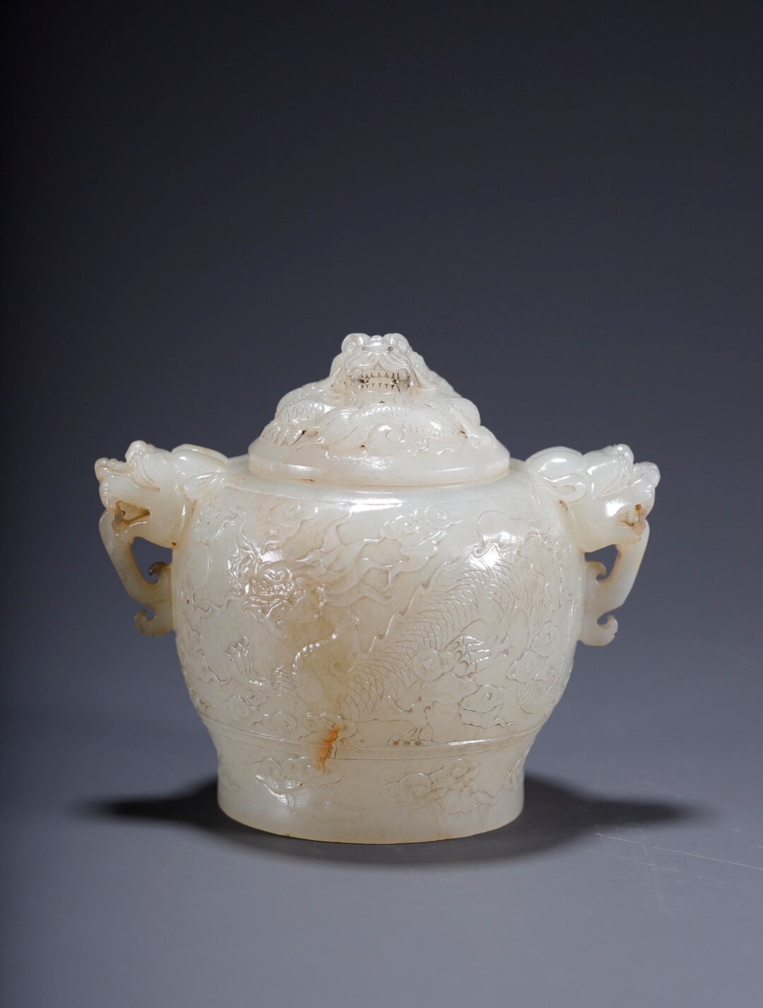 Chinese Antique Jade Dragon Jar - Etsy