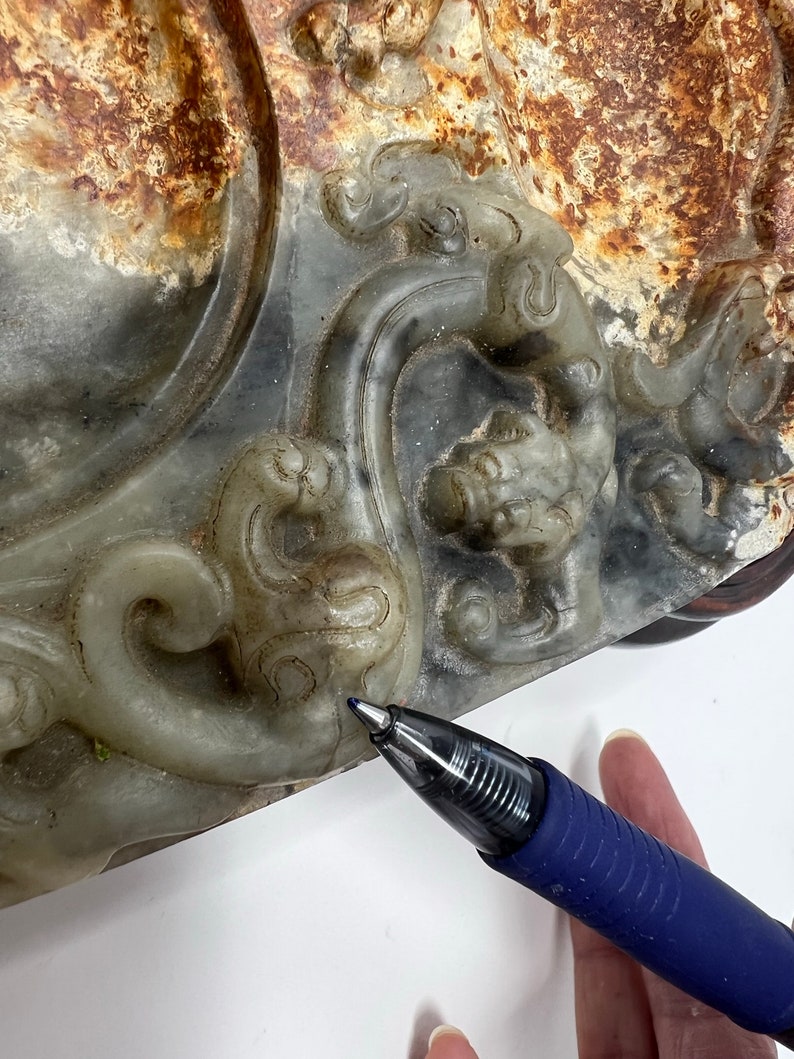 Chinese Vintage Antique Reproduction Soft Jade Ink Well 8 L MD01 - Etsy