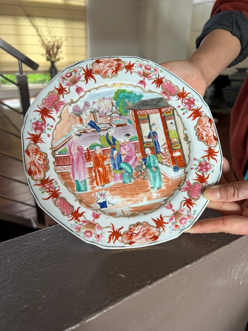 Chinese Antique 18th Century Qiang Long Period Porcelain Plate 9 W DC127 - Etsy