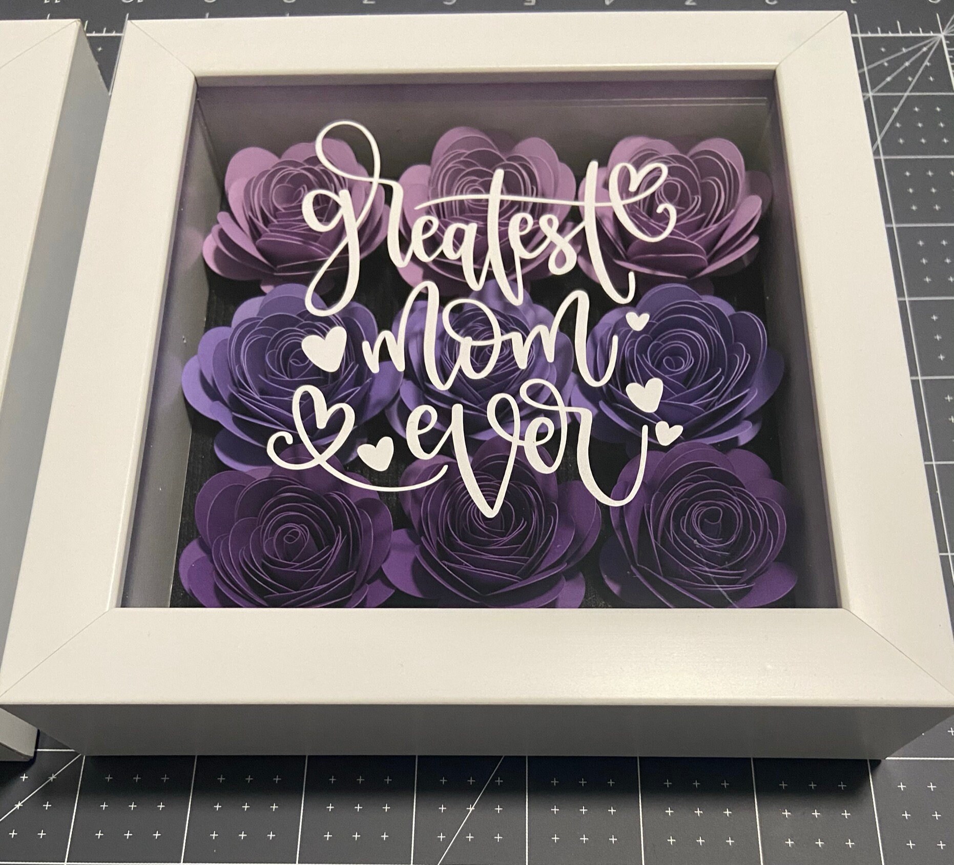 Paper Flower Shadow Box 6x6 - Etsy