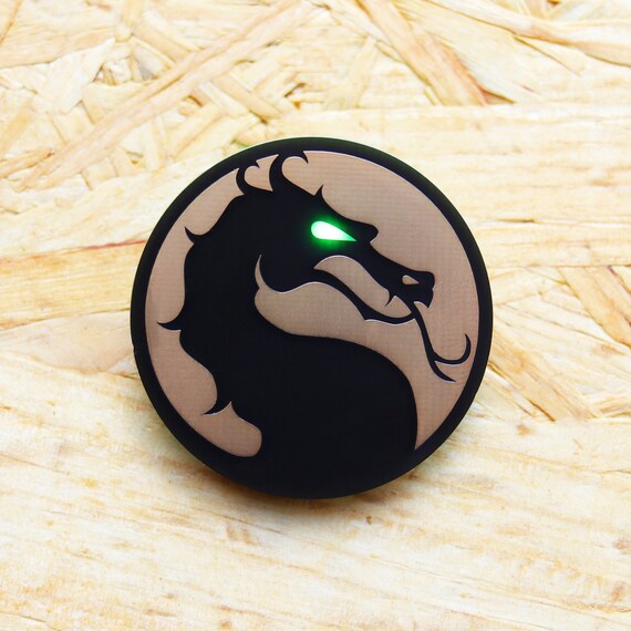 MK Electronic Pin Badge Mortal Kombat Dragon - Etsy