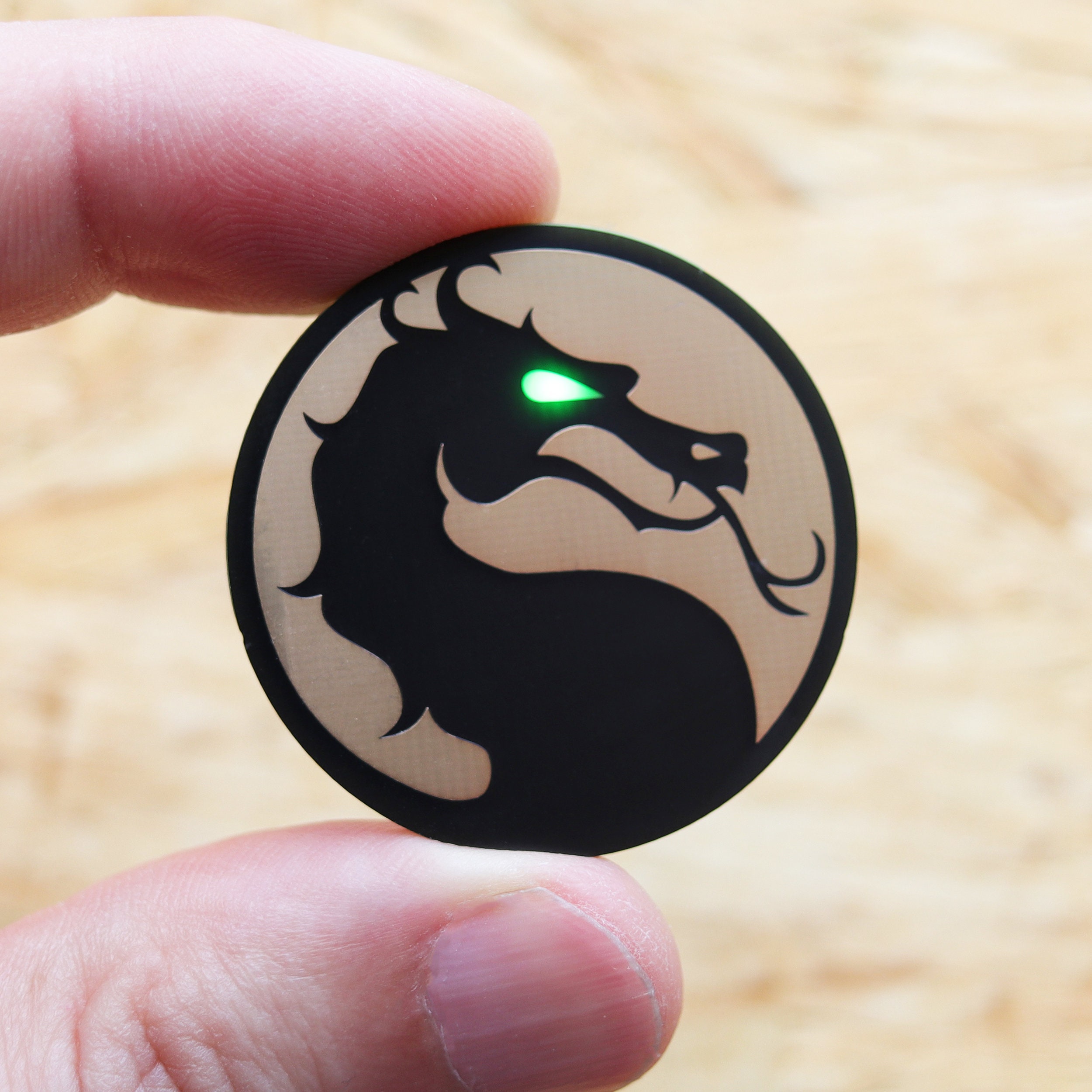 MK Electronic Pin Badge Mortal Kombat Dragon - Etsy