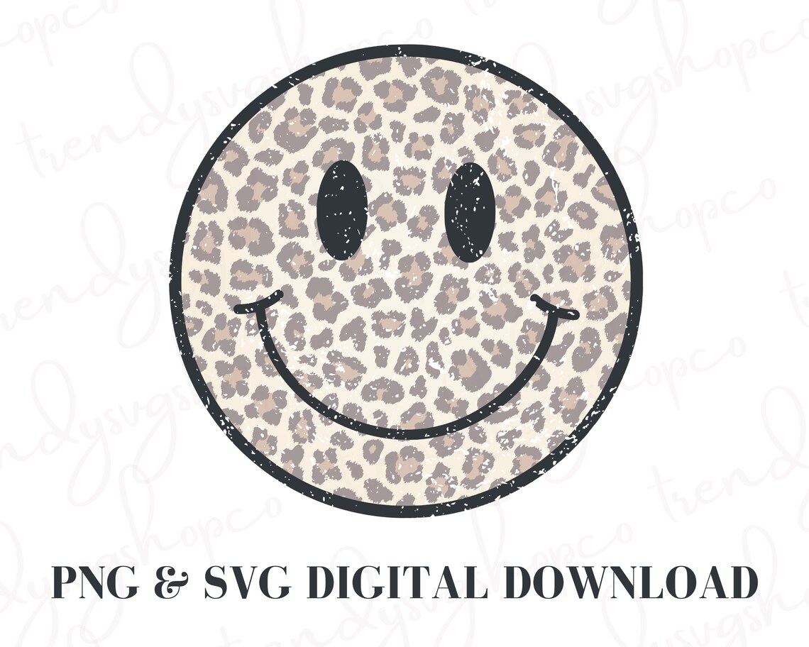 Smiley Face SVG PNG, Distressed Smiley Svg, Preppy Svg, SVG for Shirts ...