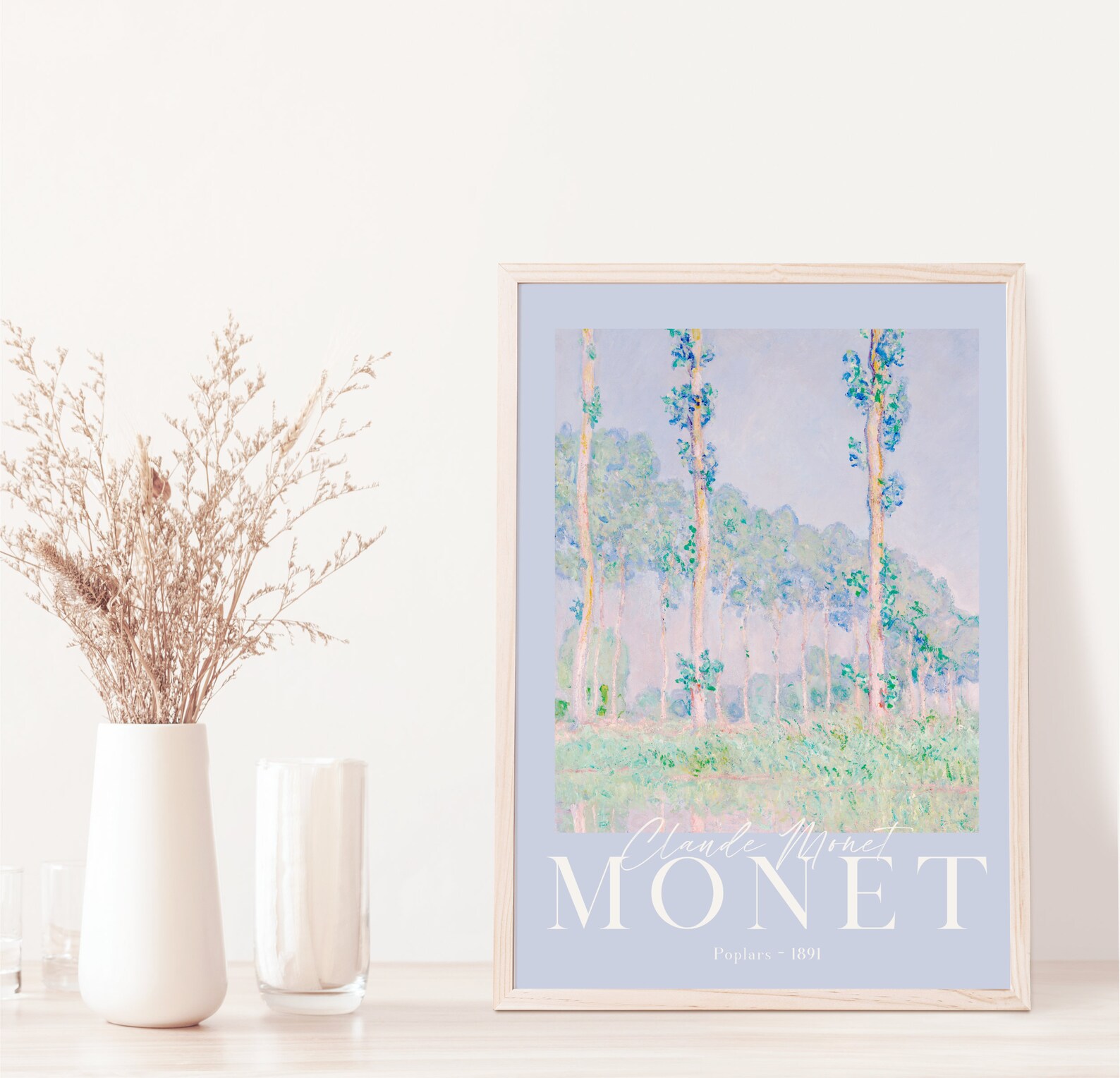 Claude Monet Print, Purple Pastel Wall Art, Vintage Impressionist ...