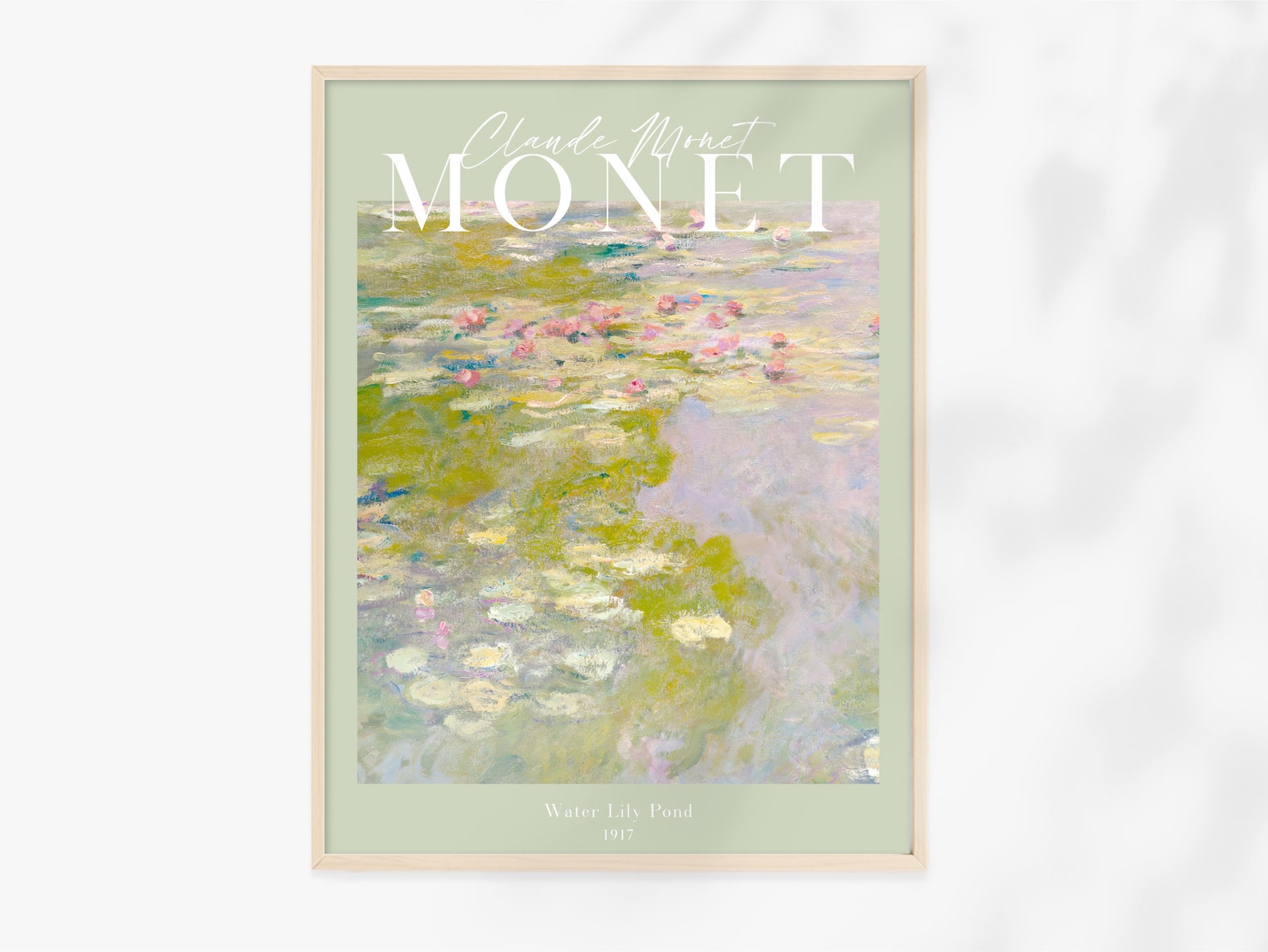Monet Print Sage Green Monet Poster Classic Painting Poster - Etsy