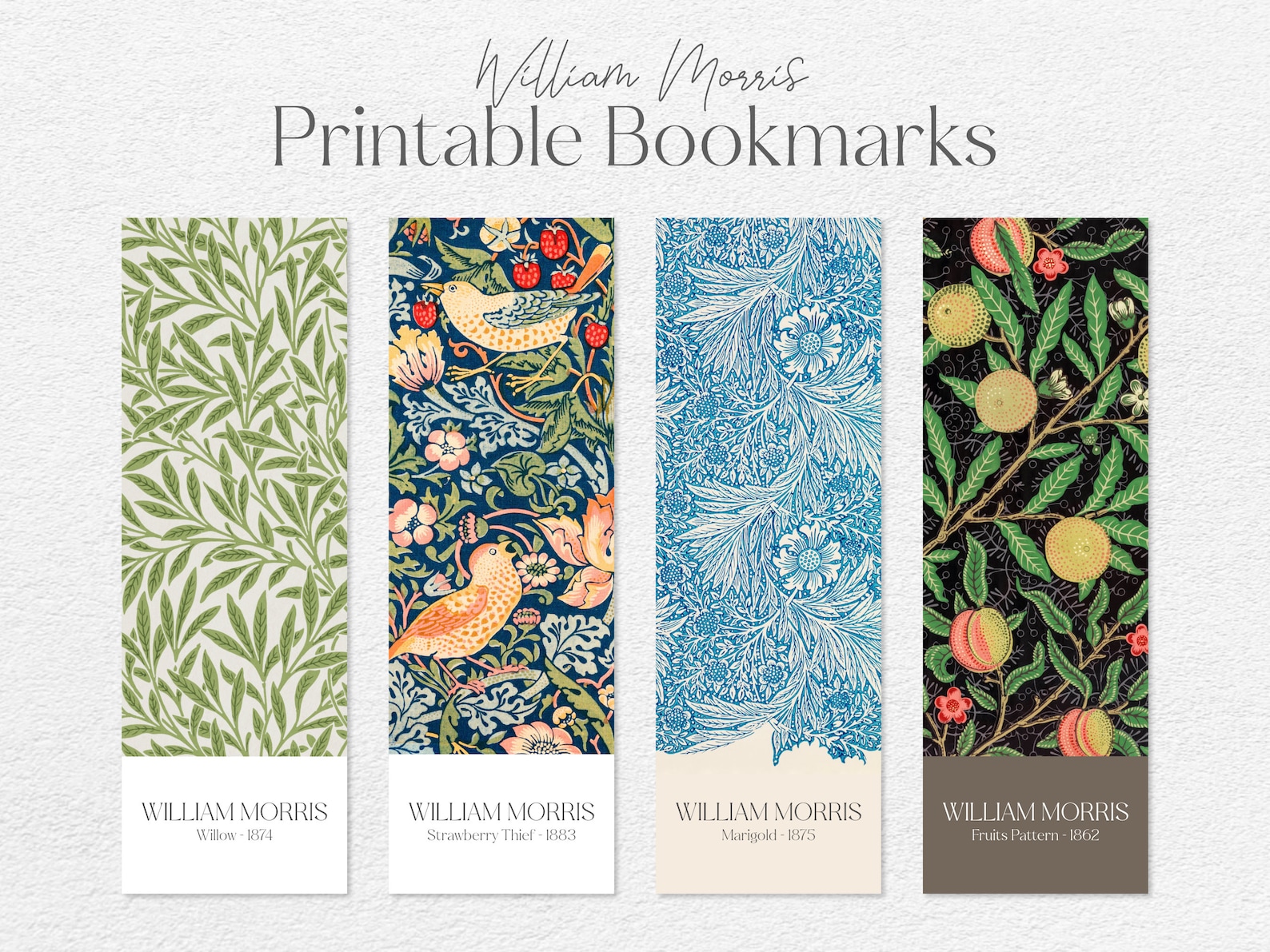 Instant Download Printable Bookmarks Aesthetic Bookmark - Etsy