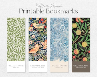 William Morris Bookmark - Etsy