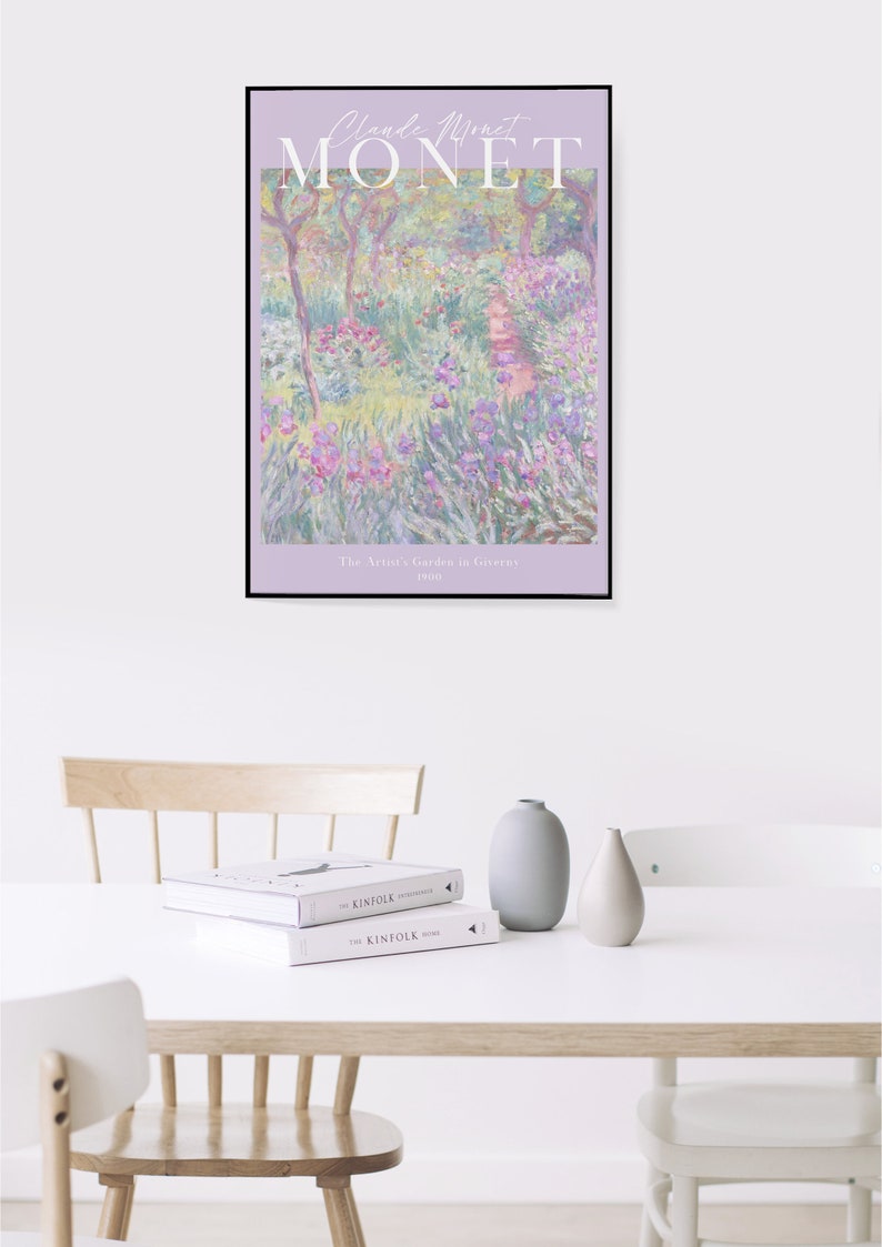 Monet Print Download Pastel Purple Monet Poster Classic - Etsy