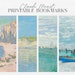Monet Bookmark | Printable Bookmarks | Digital Download Bookmark ...