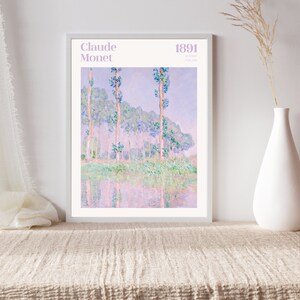 Set of 3 Monet Print, Monet Painting Gallery Wall Set, Lavender Gallery ...