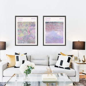 Set of 3 Monet Print, Monet Painting Gallery Wall Set, Lavender Gallery ...
